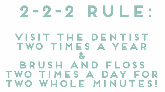 National Children’s Dental Health Month: The 2-2-2 Rule